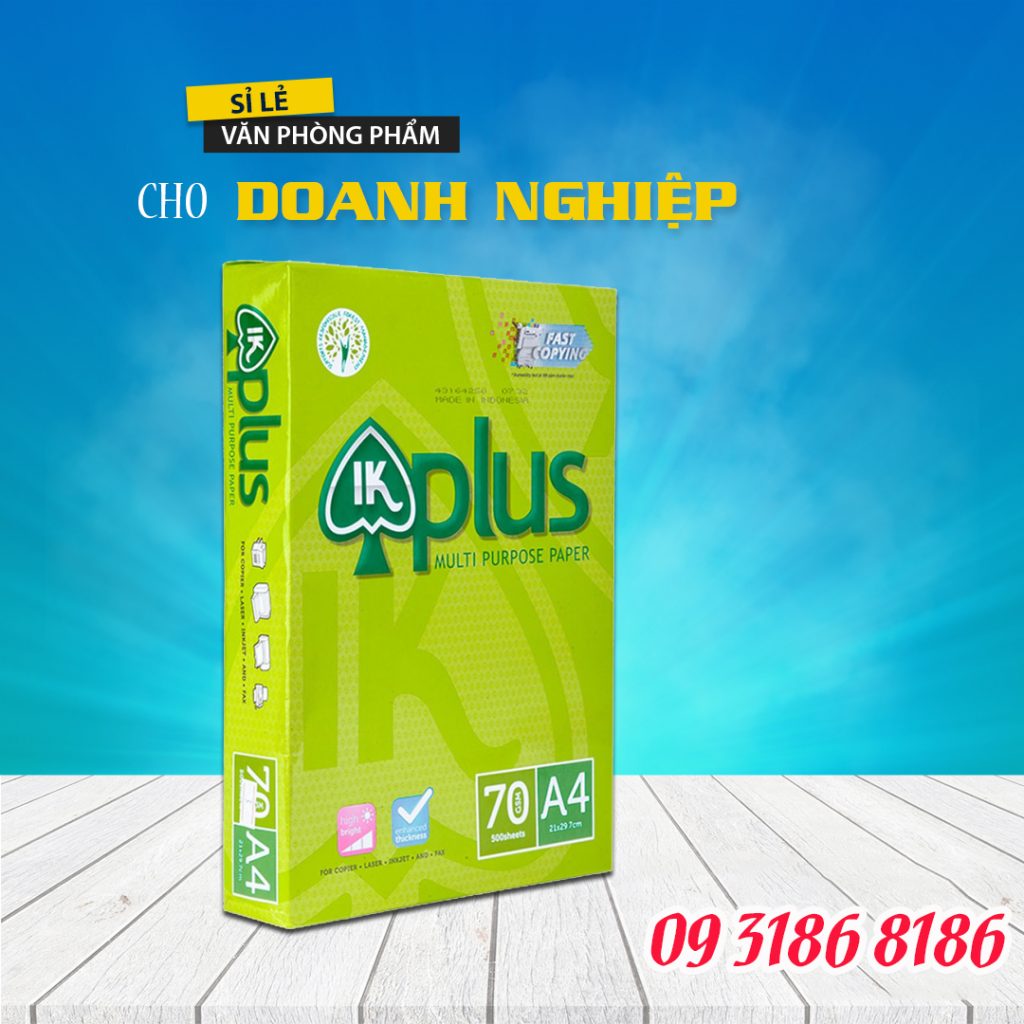 Giấy A4 IK Plus 70 gsm - VPP Khai Trí