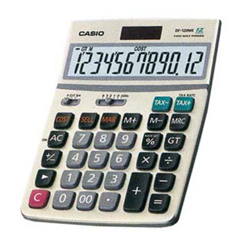 Máy tính Casio DF 120 MS(120BM) (chính hãng) - VPP Khai Trí